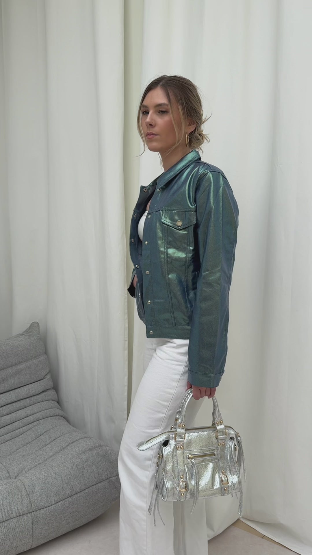 Metallic blue jacket – LEHMON